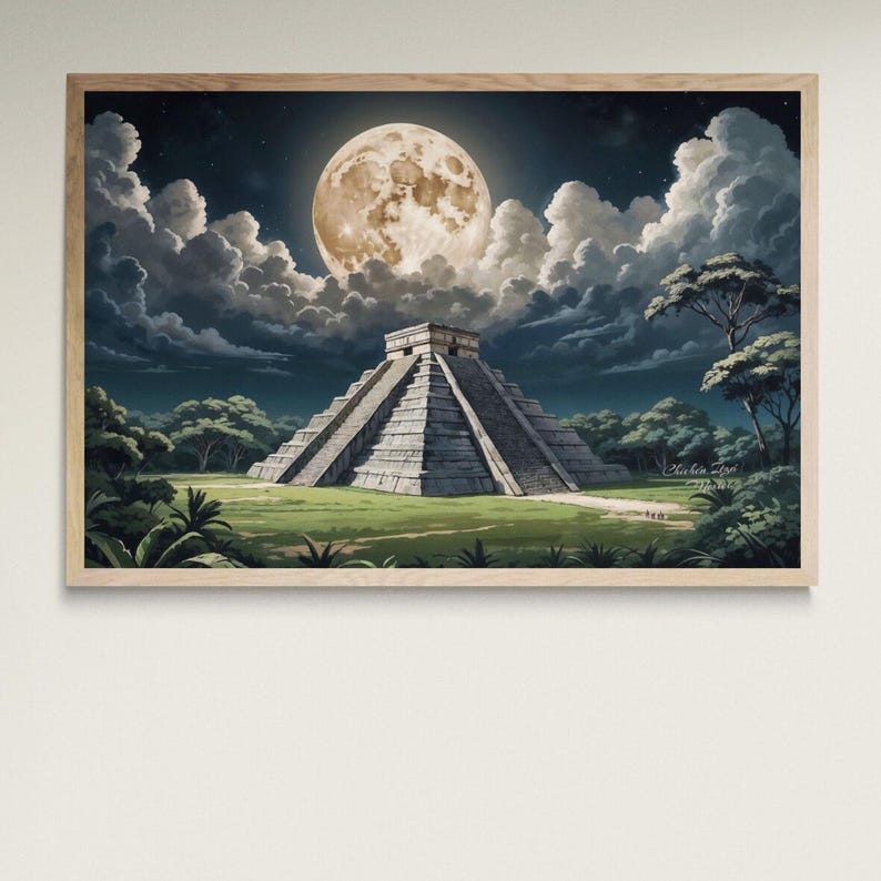 Chichén Itzá Poster, Chichén Itzá Mexico Wall Decor, Chichén Itzá ...