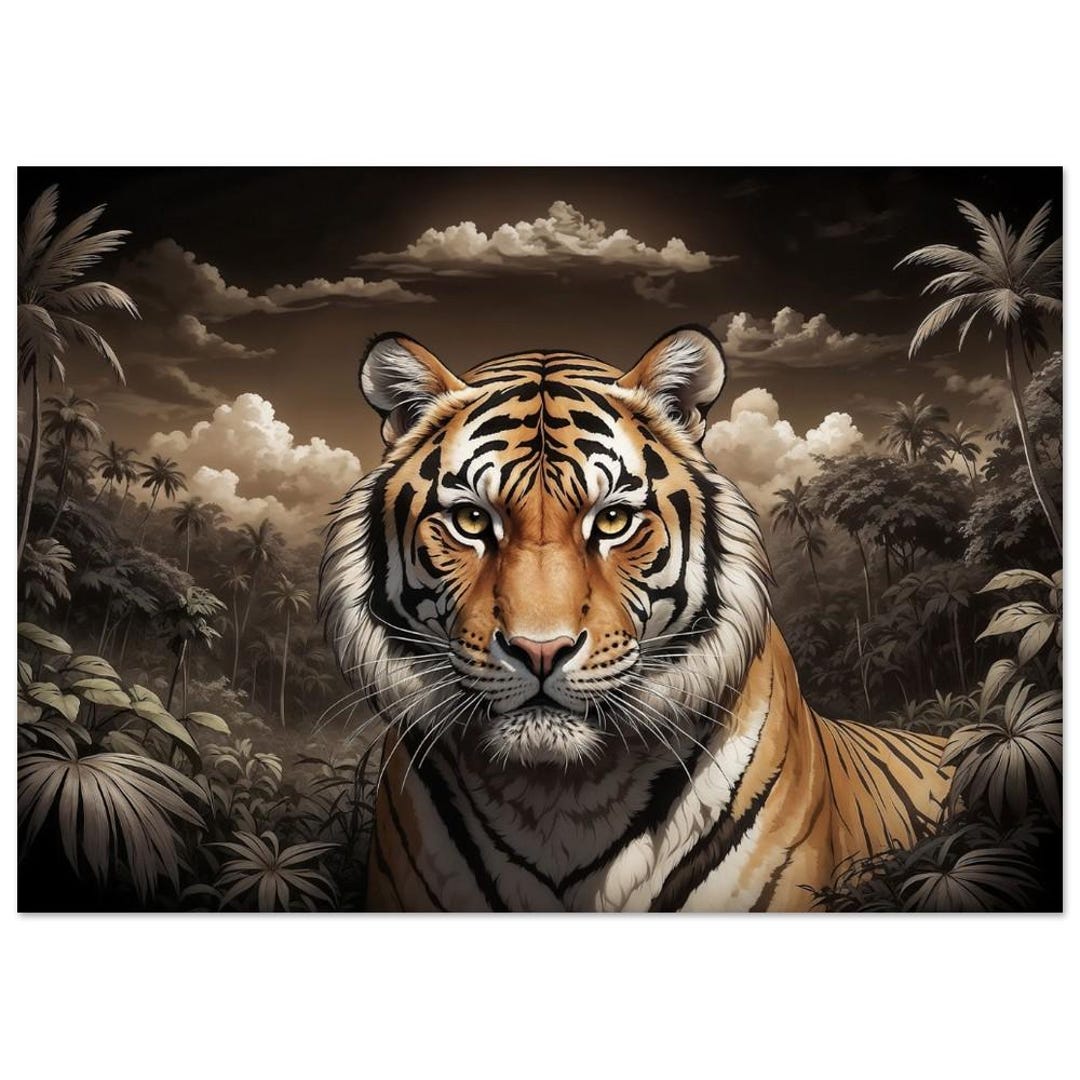 Sumatran Tiger Poster, Sumatran Tiger Home Decor , Tiger Premium Matte ...
