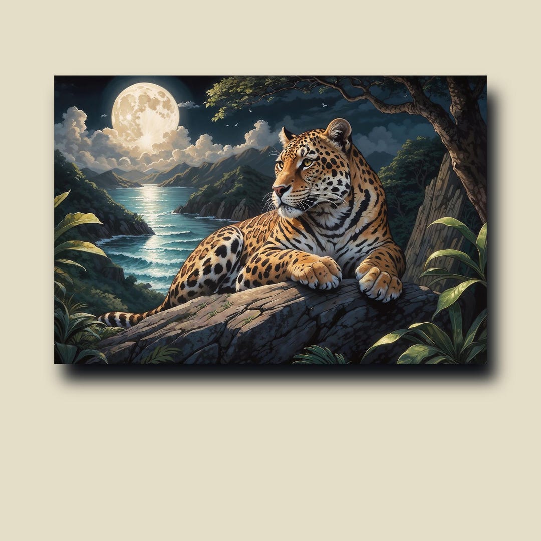 Jaguar Wild Cat Poster, Jaguar Wall Decor, Jaguar Art Gift, Jaguar ...