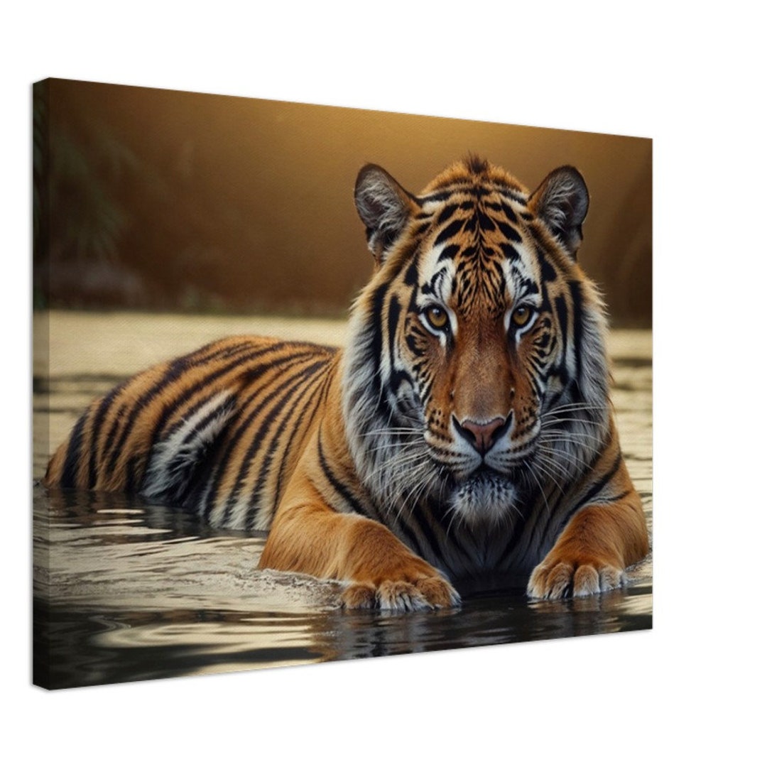 Bengal Tiger Wall Art, Bengal Tiger Canvas - Etsy