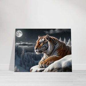 Siberian Tiger Canvas, Siberian Wall Decor - Etsy