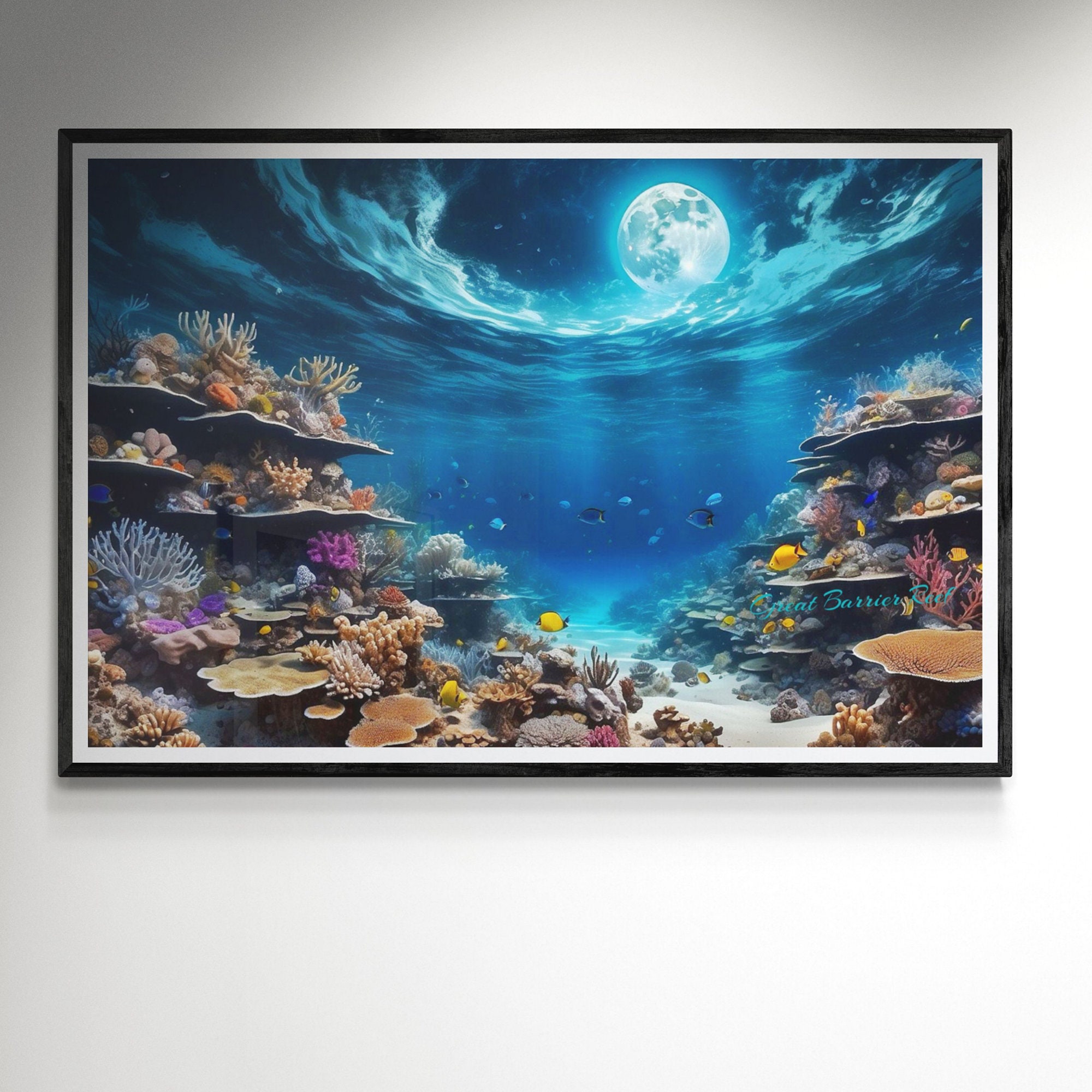 Great Barrier Reef, Art Decor, Great Barrier Reef Premium Matte Paper ...