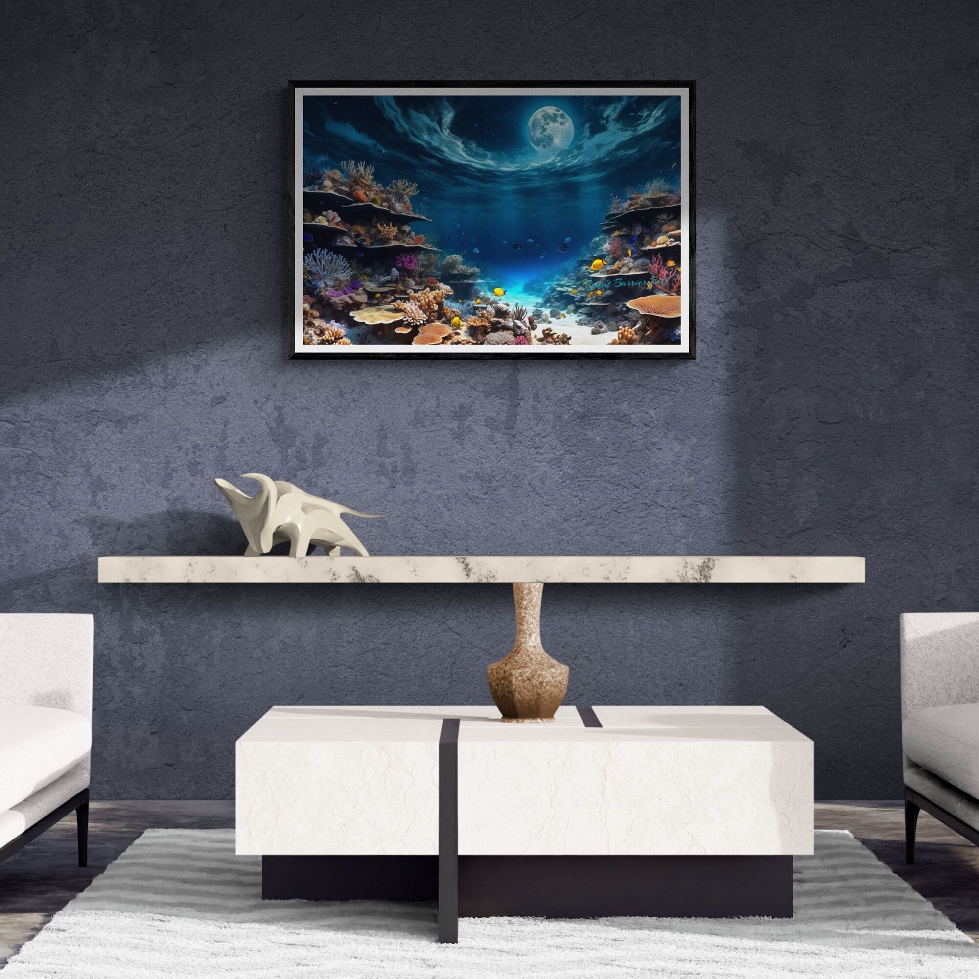 Great Barrier Reef, Art Decor, Great Barrier Reef Premium Matte Paper ...