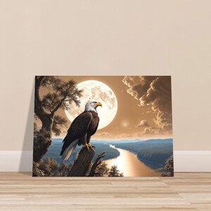 Bald Eagle Poster, Eagle Art Decor Matte Paper Poster - Etsy