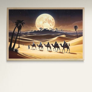 Camel Caravan Wall Art, Camel Premium Matte Paper Poster - Etsy