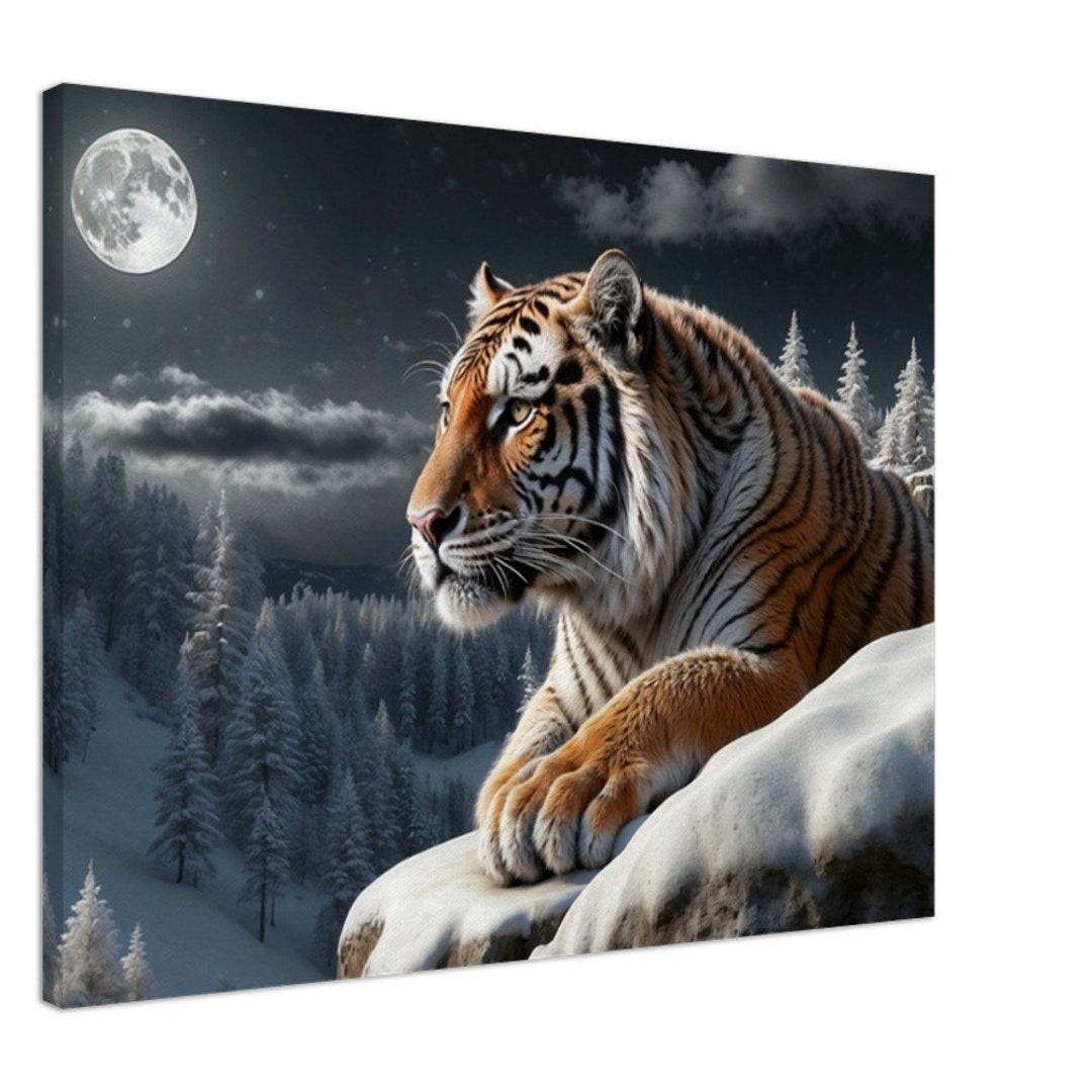 Siberian Tiger Canvas, Siberian Wall Decor - Etsy