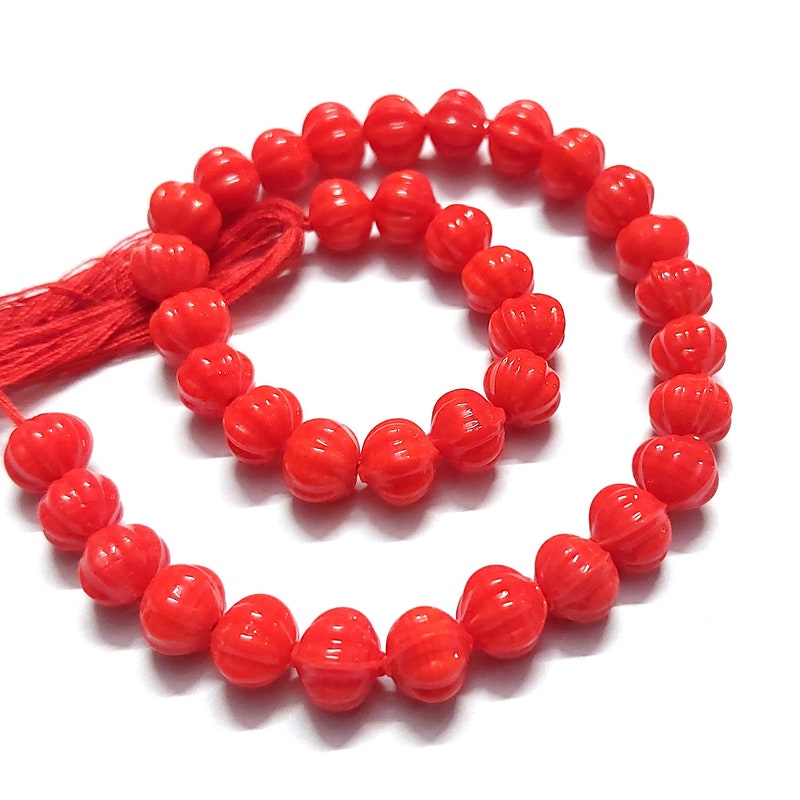 Carved Coral Beads - Etsy