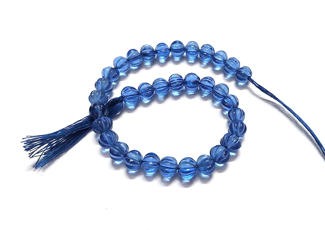 1-5 Strand Tanzanite Quartz Muskmelon Pumpkin Watermelon Carved 6-7mm ...