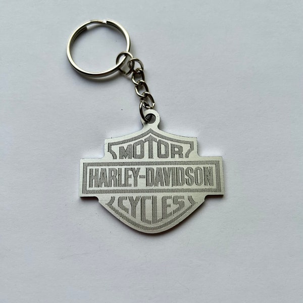 Harley Davidson Metal Keychain - Etsy