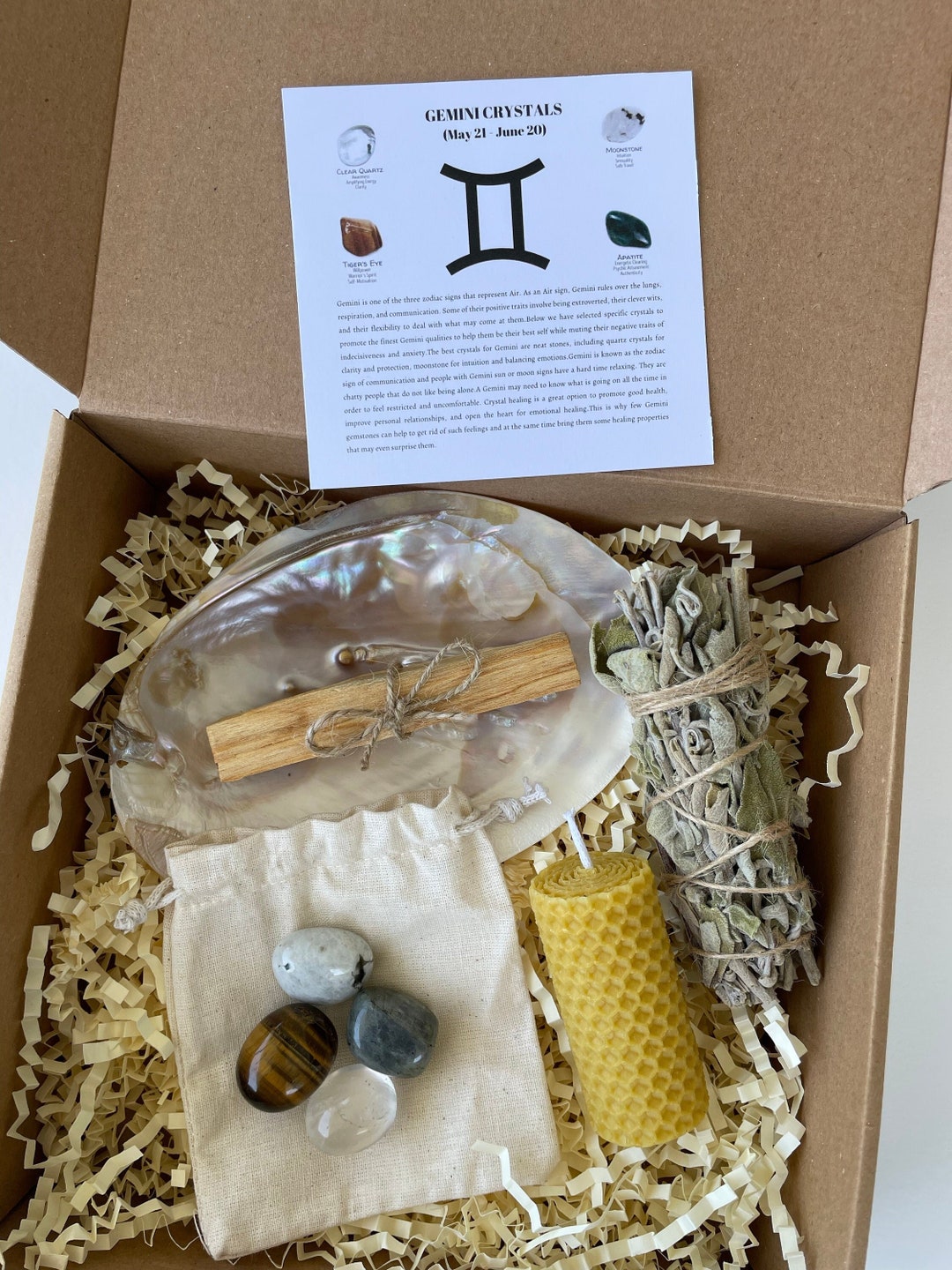 Gemini Crystal Kit, Gemini Set, Crystals for Gemini, Gemini Birthday ...