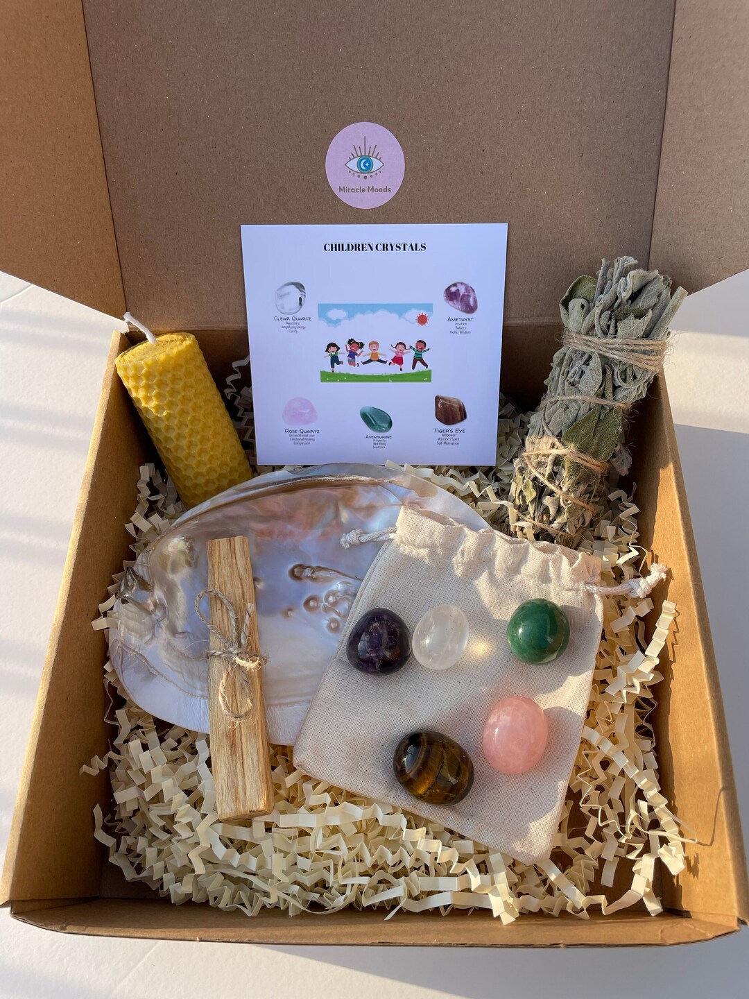 Children Crystals Gemstone Set, Crystal Set for Children, Childhood ...