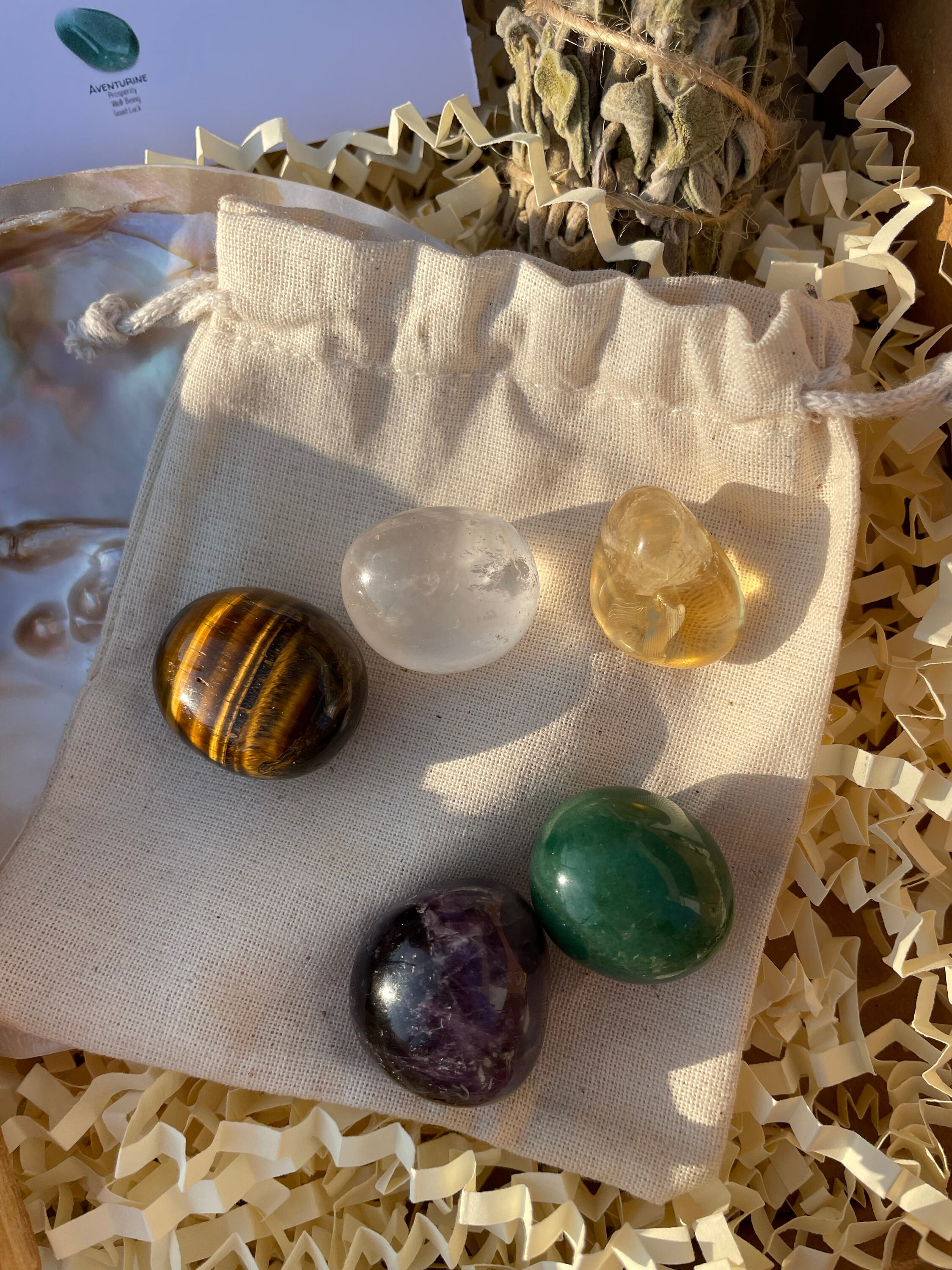 Workplace Crystal Set, Workplace Healing Kit, Healing Crystal Gift Set ...