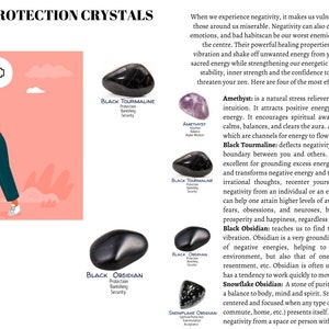 Negative Energy Protection Crystals Set, Negative Energy Protection Kit ...