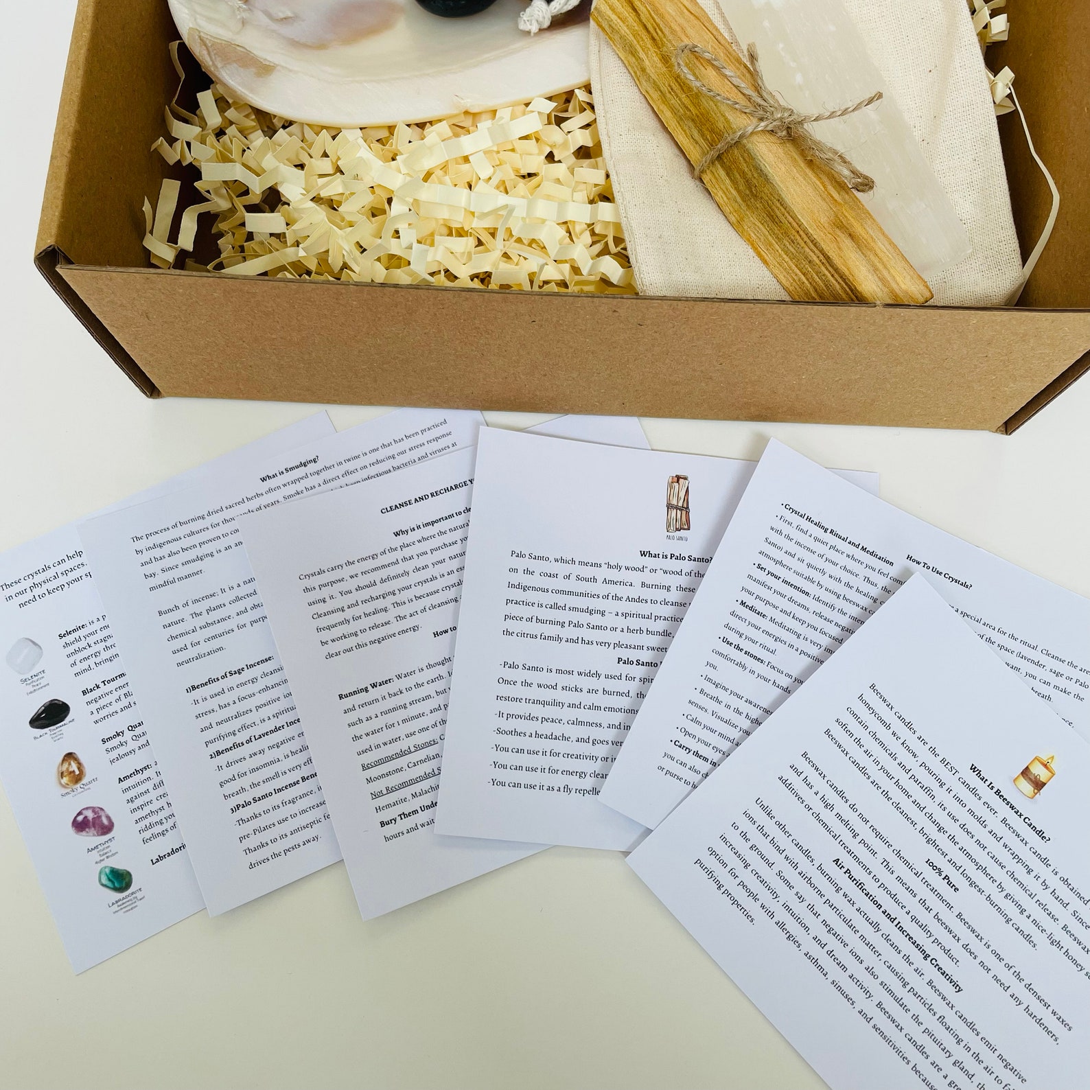 BEGINNERS Crystal Set, Healing Crystal Starter Kit, 9 Metaphysical ...