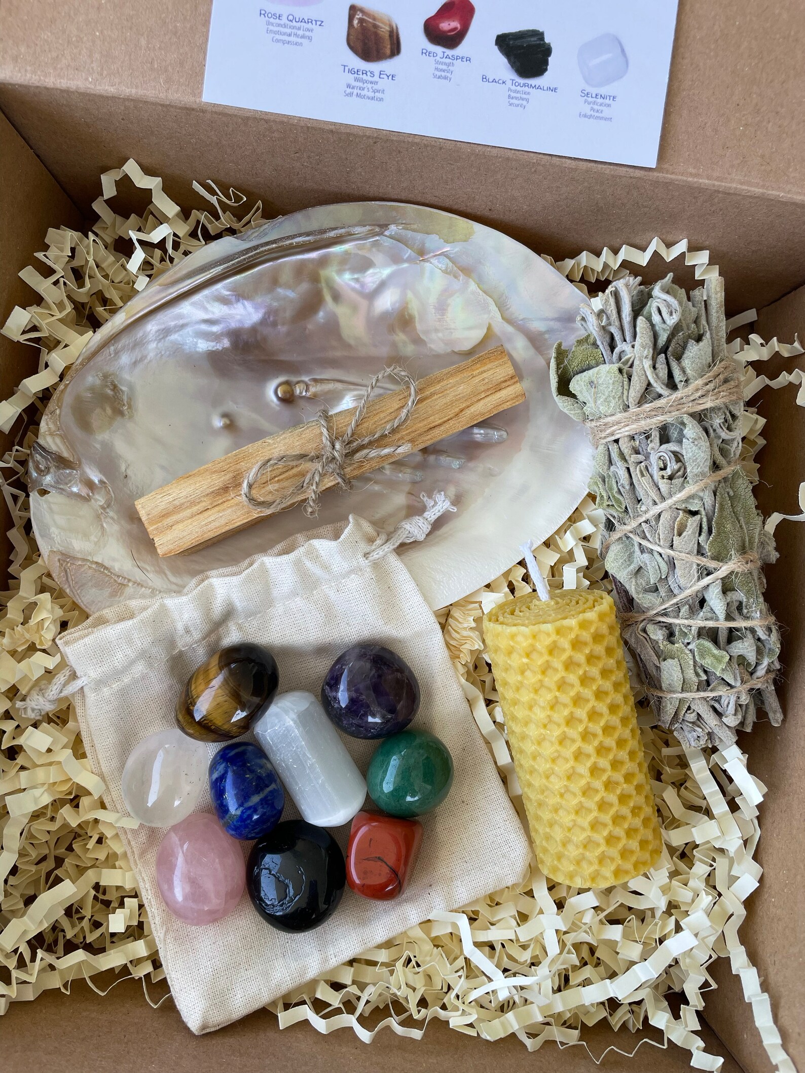 BEGINNERS Crystal Set, Healing Crystal Starter Kit, 9 Metaphysical ...