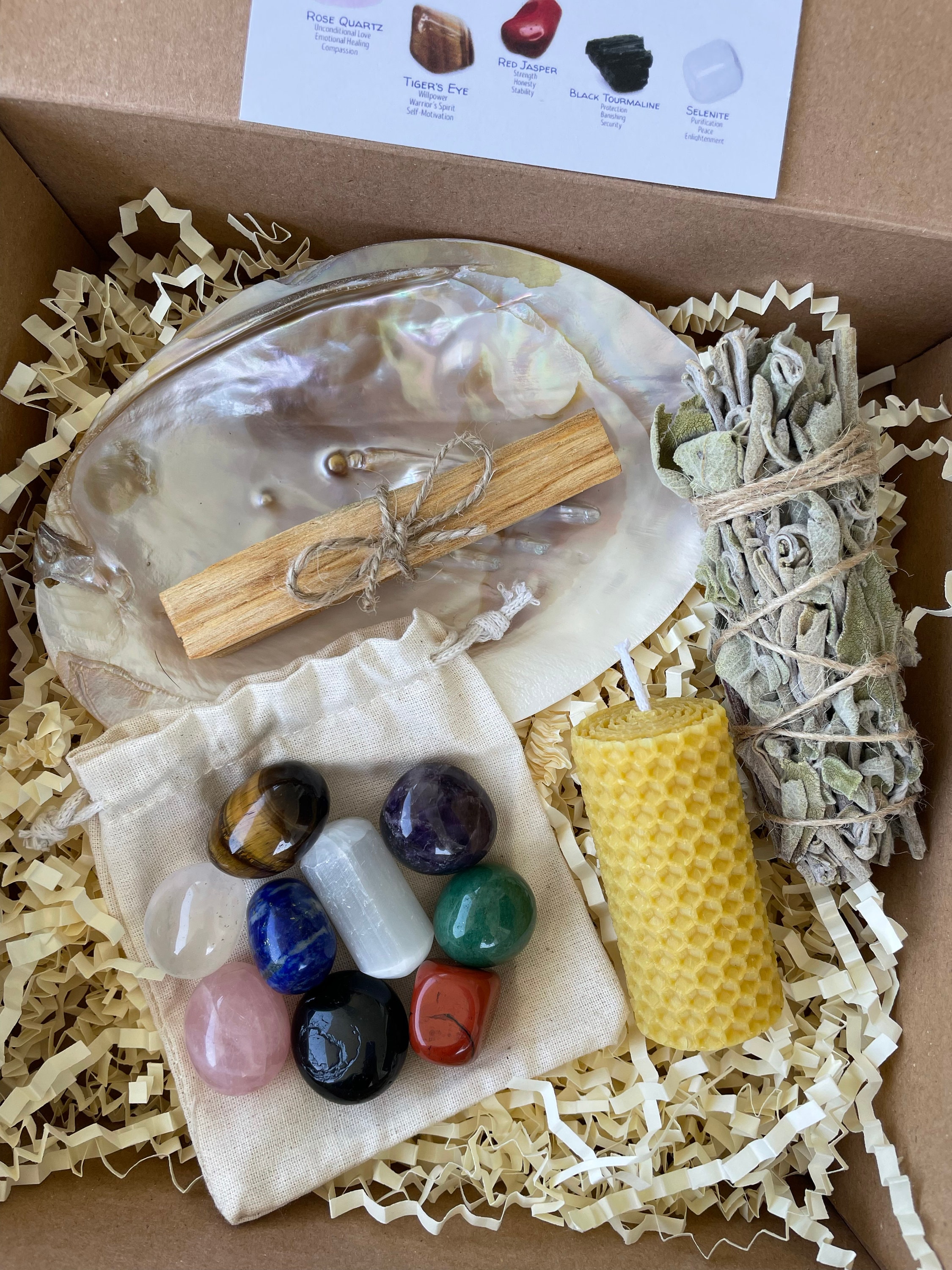 BEGINNERS Crystal Set, Healing Crystal Starter Kit, 9 Metaphysical ...