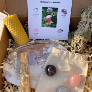 Grief, Loss Crystal Set, Bereavement Crystal Kit, Mourning Crystal Kit ...