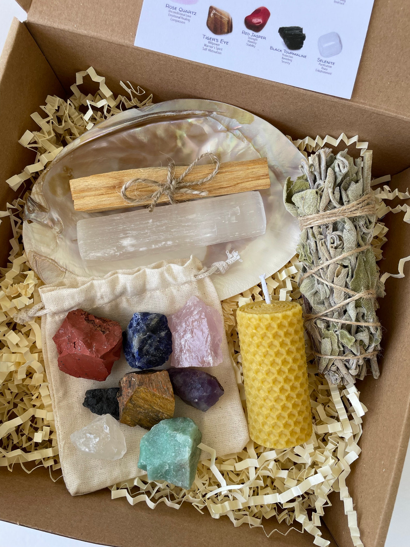 BEGINNERS Crystal Set, Healing Crystal Starter Kit, 9 Metaphysical ...