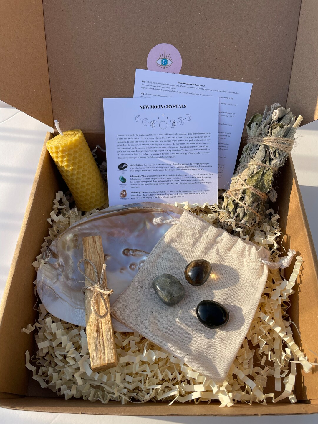 New Moon Crystals Ritual Kit, Crystals of New Moon, New Moon Crystals ...