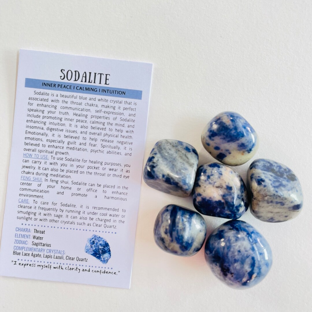Sodalite Stones, Gemstone Healing, Chakra Stones, Healing Stones ...