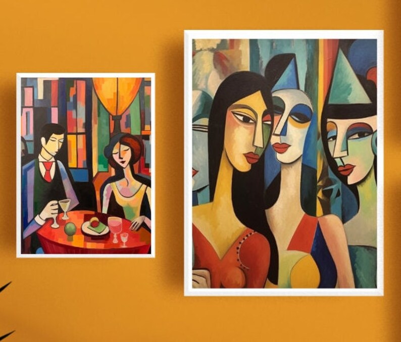 Picasso Exhibition Wall Art Print Inspired Printable Wall Art Set of 5 ...