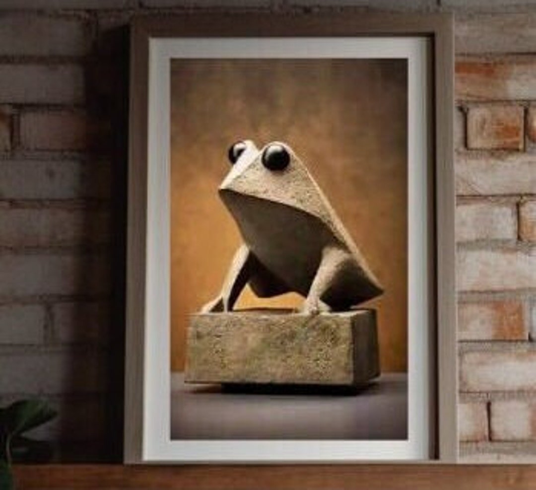 Japanese Art Print Modern Frog Eclectic Wall Art, Vintage Printable ...