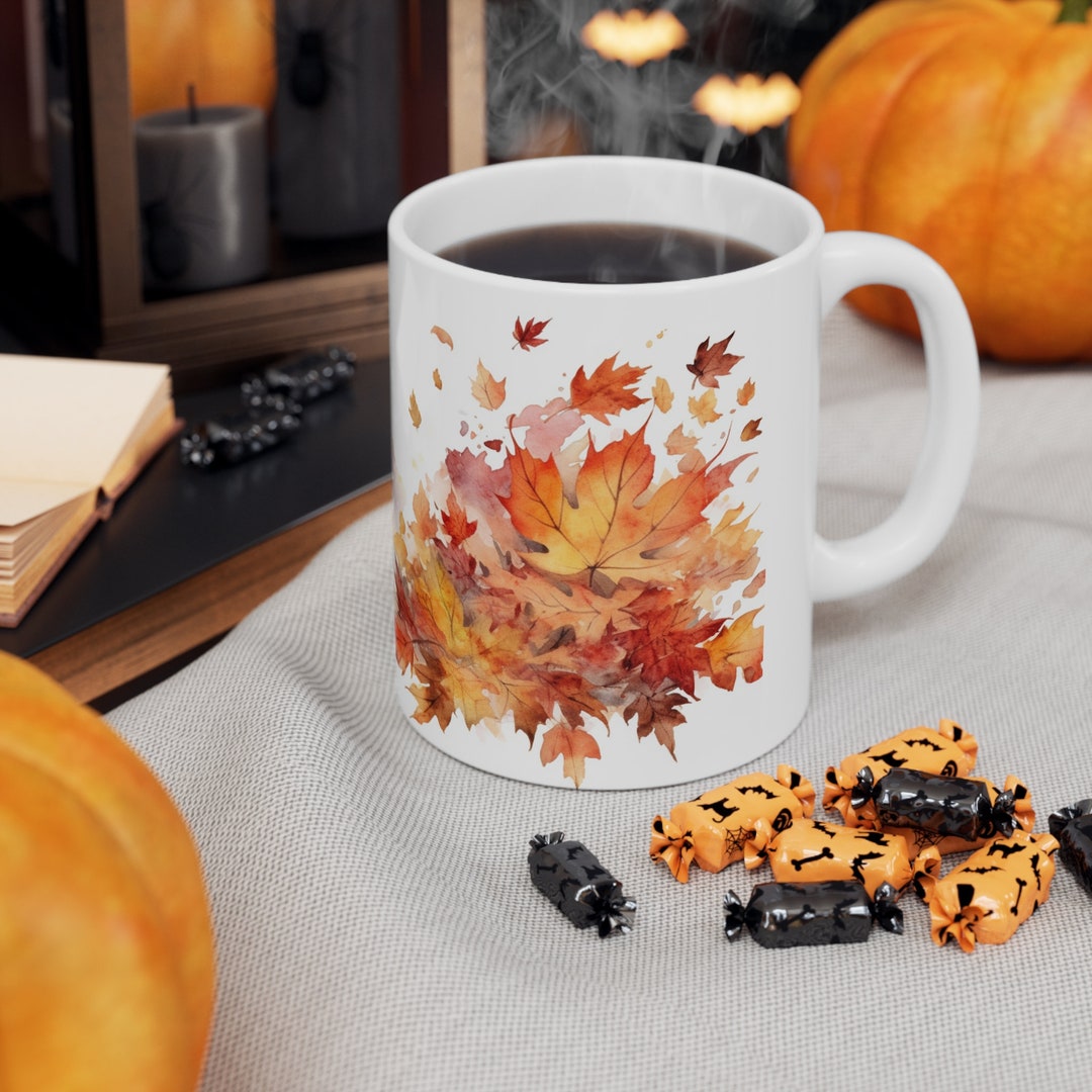 Autumn Leaves Mug Fall Maple Leaves Season Gift for Parents Gift ...