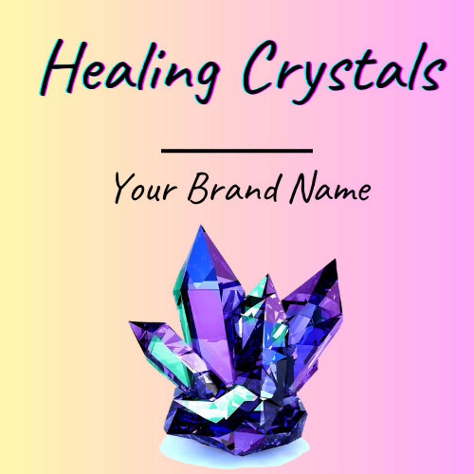 Healing Crystals - Personalized Brand Logo - Additional Price Options ...