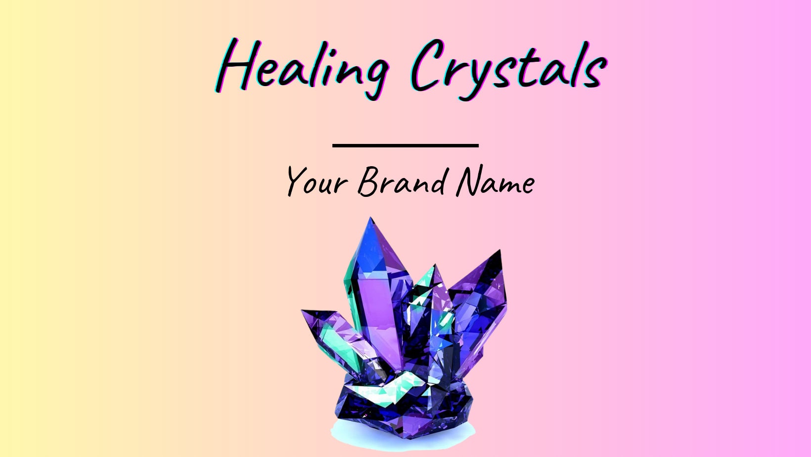 Healing Crystals - Personalized Brand Logo - Additional Price Options ...