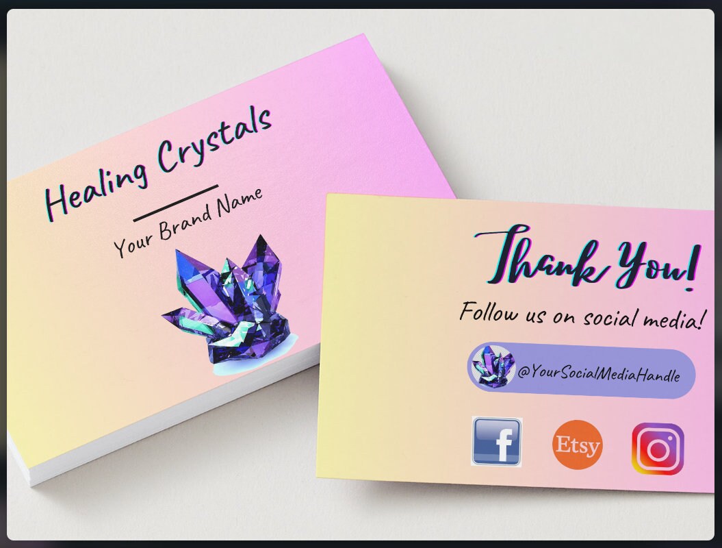 Healing Crystals - Personalized Brand Logo - Additional Price Options ...