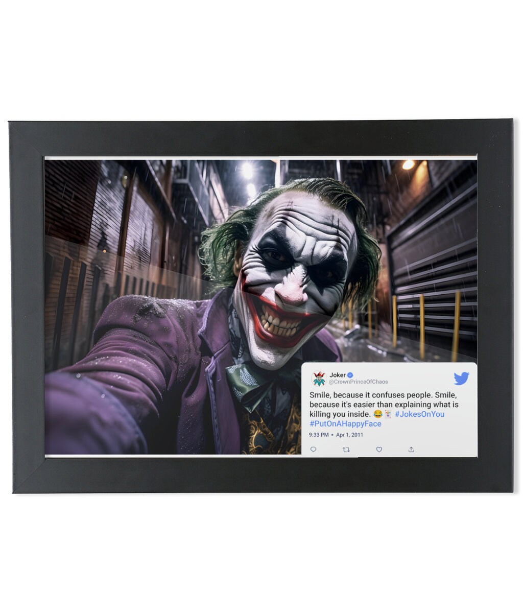 The Joker Batman Series Fictional Selfie Landscape Matte - Etsy