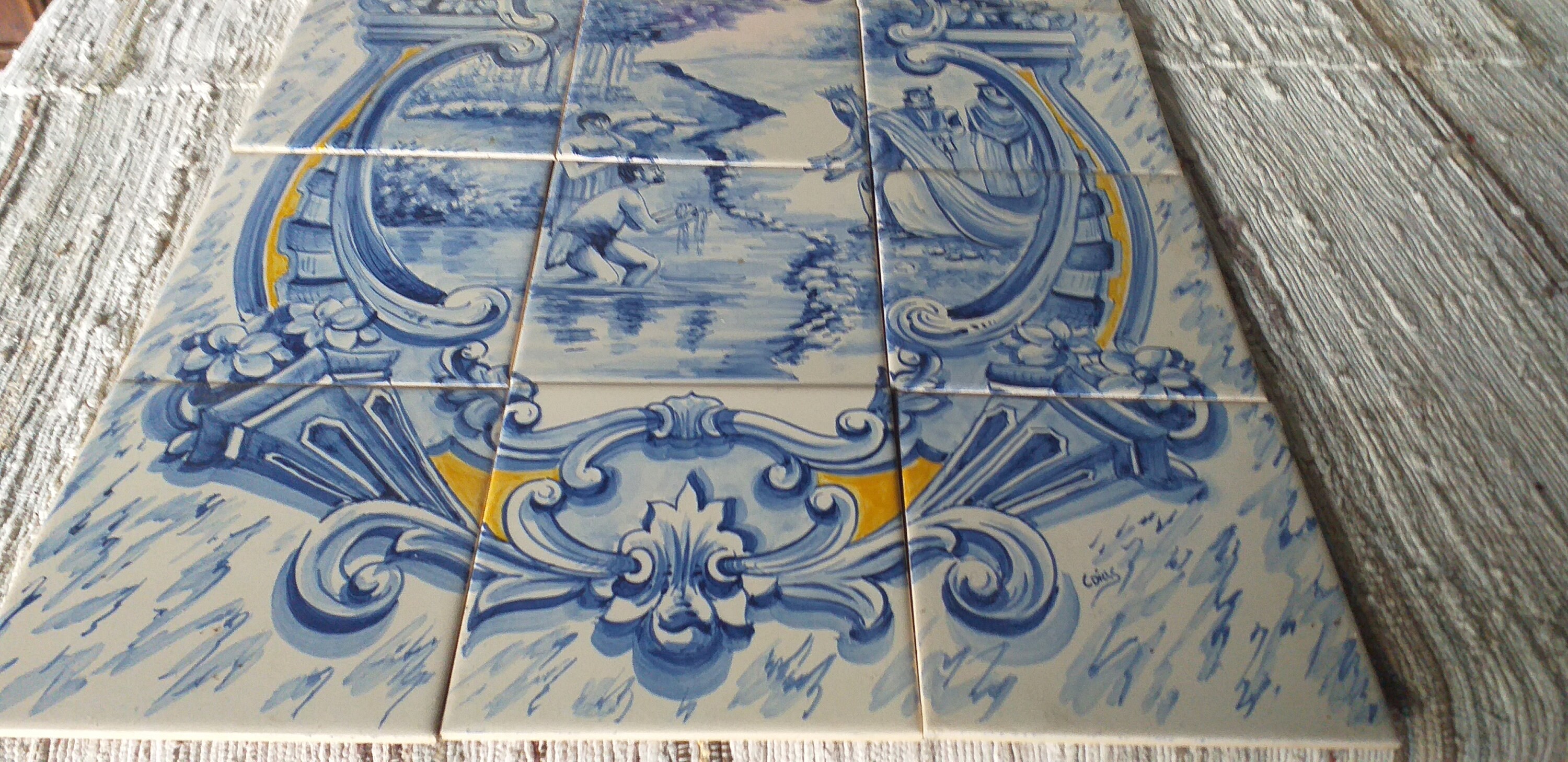 Queen Feeding the Poor, Portuguese Tile Mural Hand Painted - Etsy