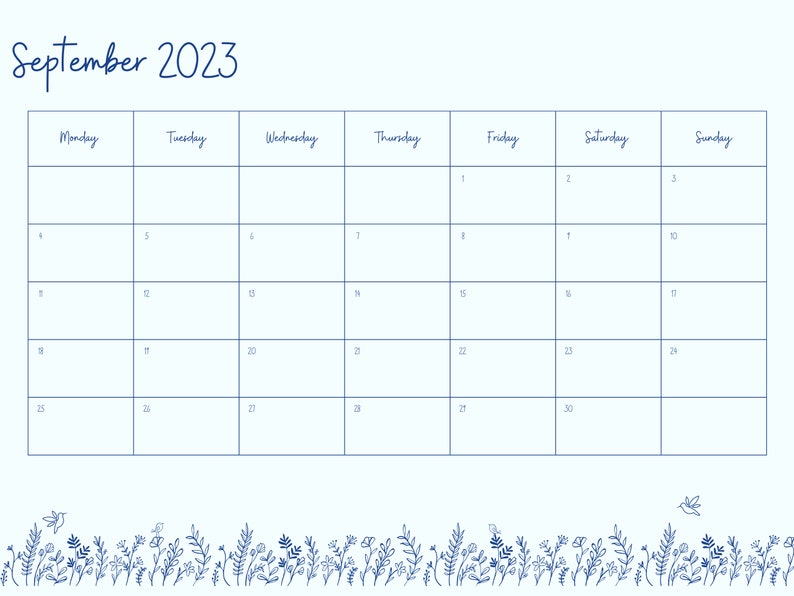 2023 Half Year Digital Calendar (june-december) - Etsy