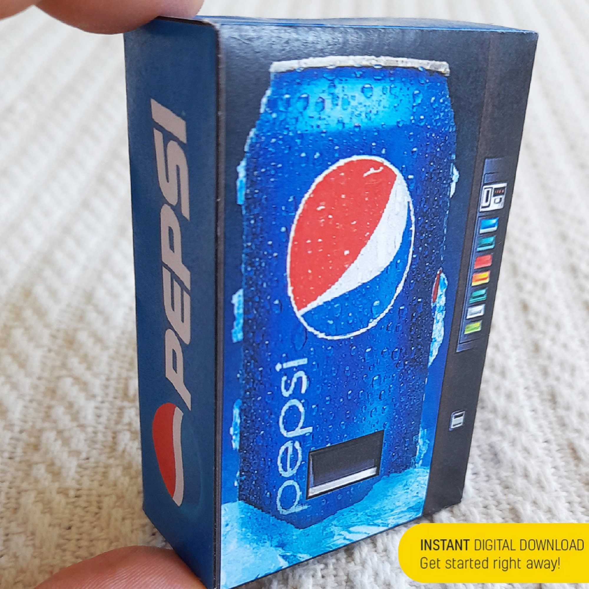 Miniature Pepsi Vending Machine DIY Template Digital Download File ...