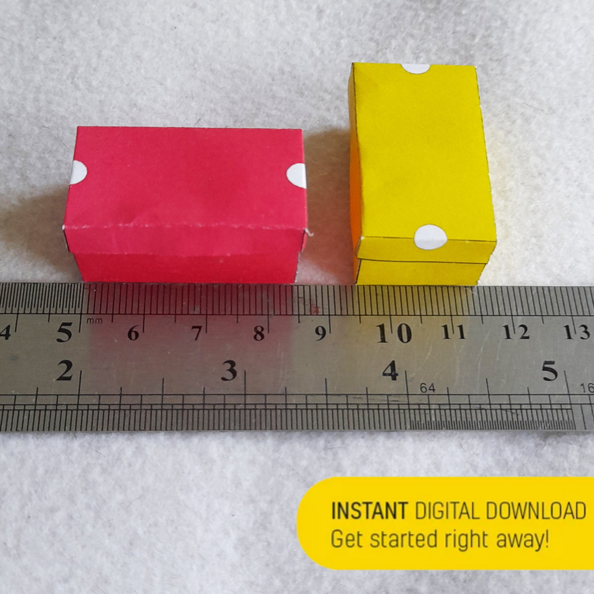 Mini Shoe Box Templates || Miniature 4 Different Colour Shoe Box ...