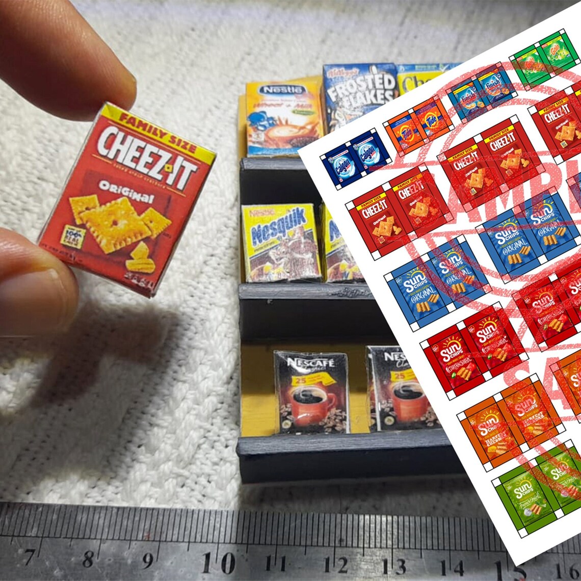 19 Style Miniatures Groceries PRINTABLE File DOWNLOAD Digital - Etsy