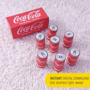 Printable Miniature Coke Cans Template | Miniature Coke Sprite Set ...