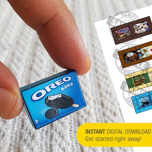 8 Different Miniature Ice Cream Box Templates Digital Download ...