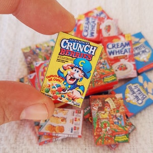 Miniature Food Snacks Box Set Template | 18 Pieces Mini Groceries ...