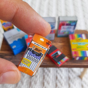 Miniature Back to School Item Templates { 8 Style Miniature Boxes ...