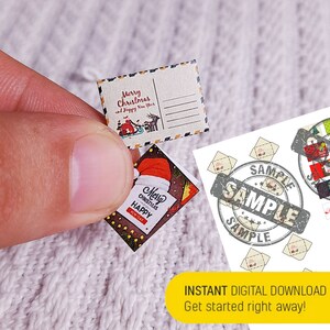 Mini Envelope & Christmas Card Set 20 Pieces Christmas Envelopes ...