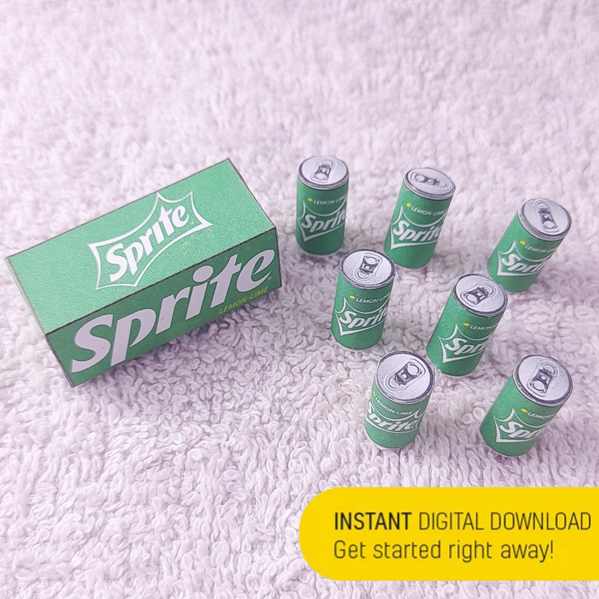 Printable Miniature Coke Cans Template | Miniature Coke Sprite Set ...