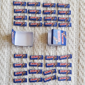 Miniature Choco Candy Bar Template Printable Miniature Snack & Candy ...