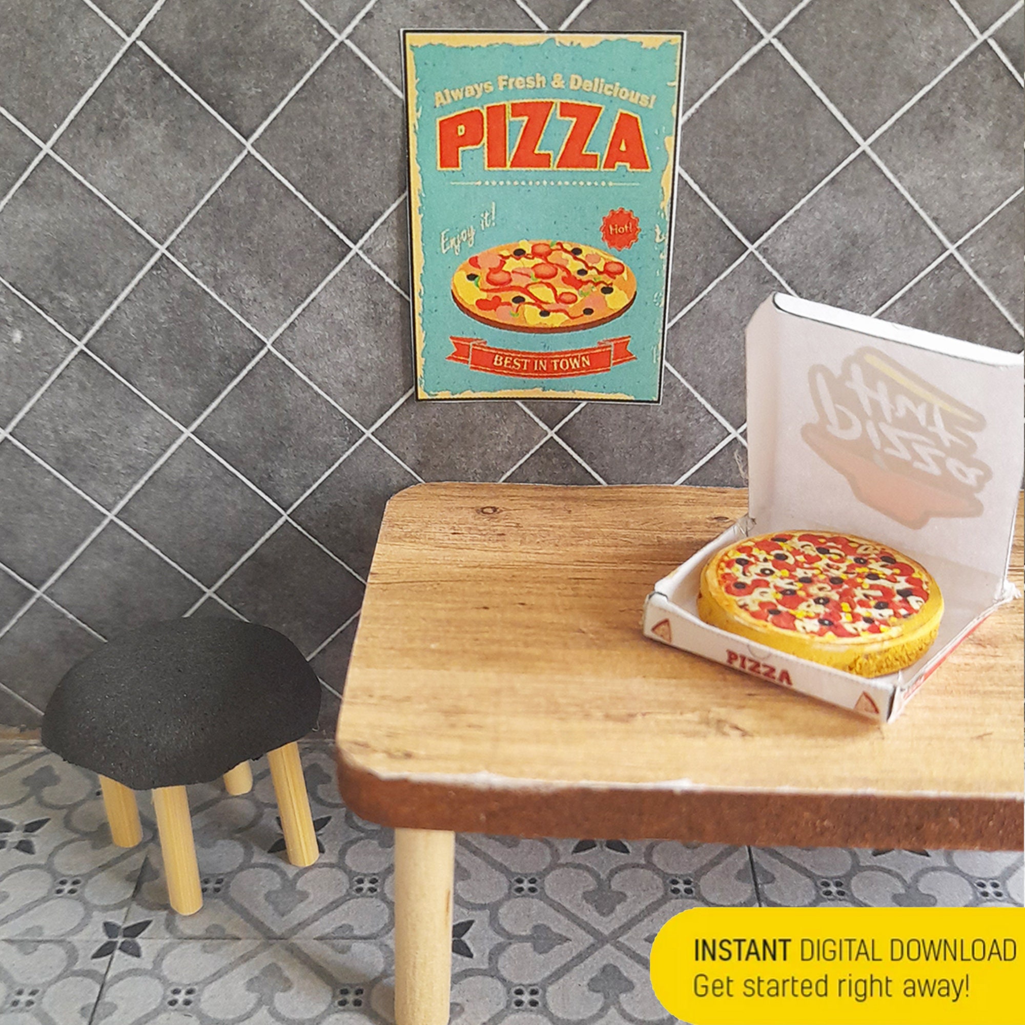 Miniature Dollhouse Posters Templates | Printable Miniature Dollhouse ...