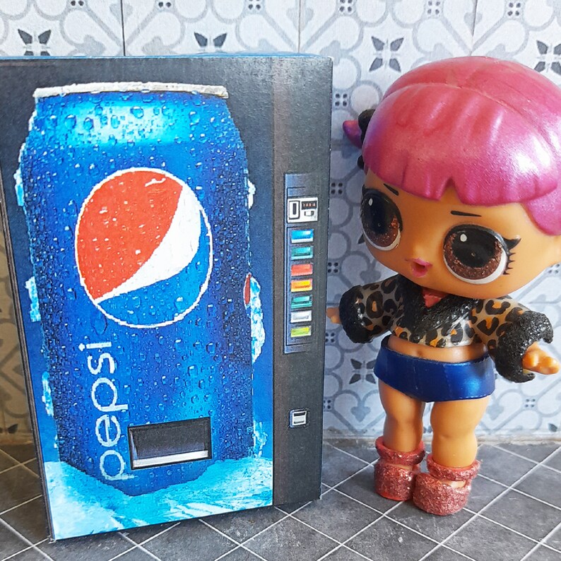 Miniature Pepsi Vending Machine DIY Template Digital Download File ...