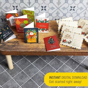 Mini Envelope & Christmas Card Set 20 Pieces Christmas Envelopes ...