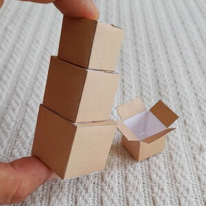4 Miniature Cardboard Box Templates PRINTABLE Miniature File DOWNLOAD ...