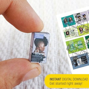 14 Miniature Skincare & Haircare Beauty Set Template - Printable ...