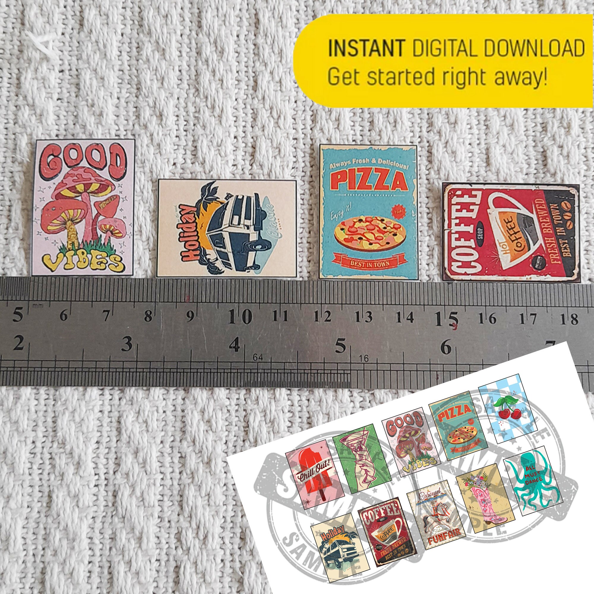 Miniature Dollhouse Posters Templates | Printable Miniature Dollhouse ...