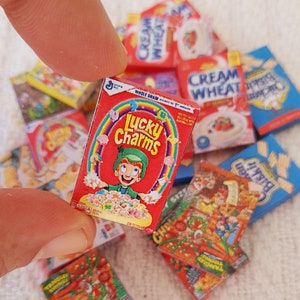 Miniature Food Snacks Box Set Template | 18 Pieces Mini Groceries ...